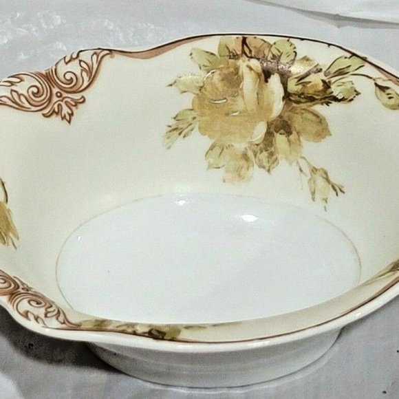 Herman Ohme | Kitchen | Herman Ohme Silesia Yellow Roses Relish Dish ...